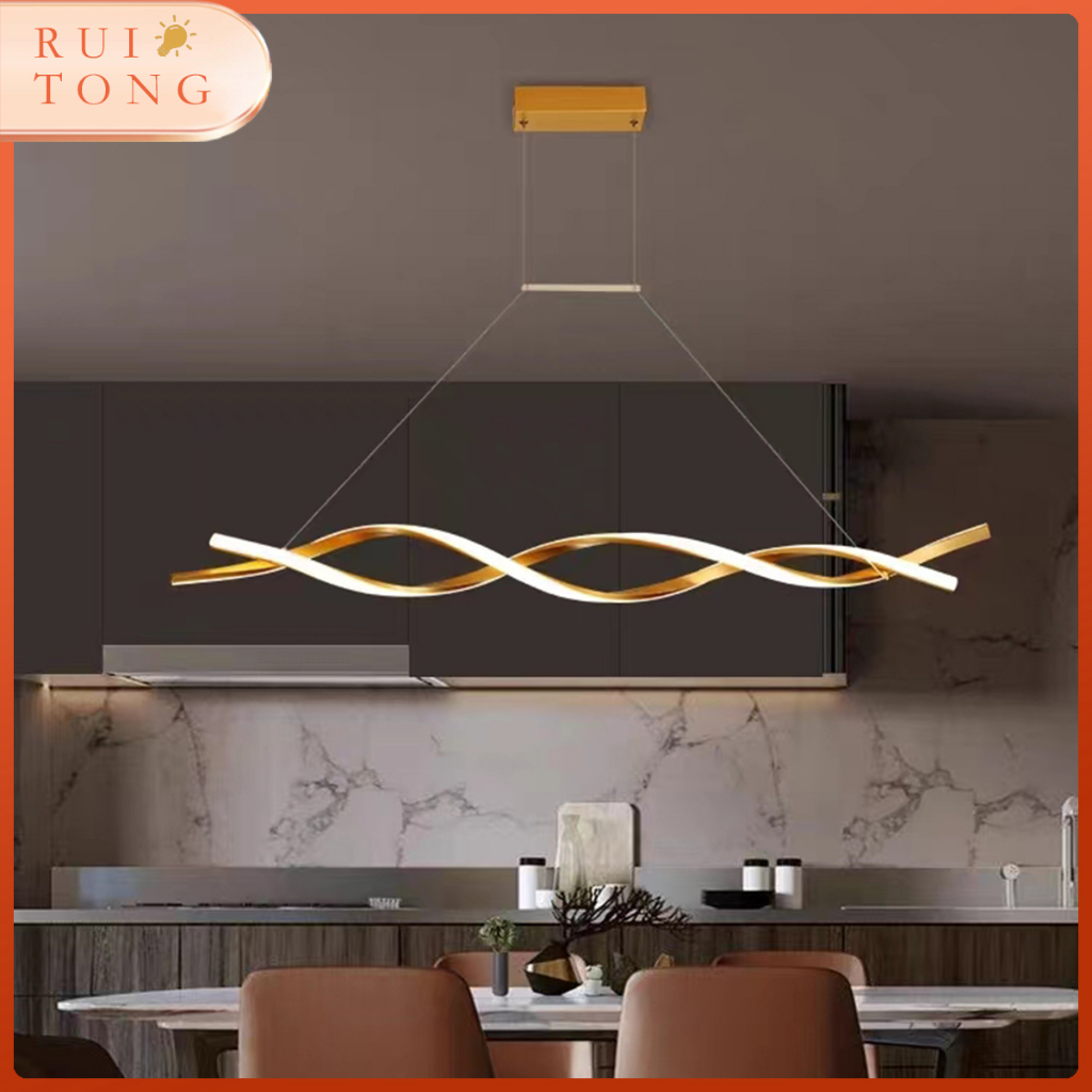 Jual Lampu restoran garis minimalis lampu gantung ruang makan modern minimalis Lampu Meja Bar ...