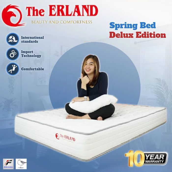 Jual The Erland Kasur Spring Bed In Box Deluxe Edition | Shopee Indonesia