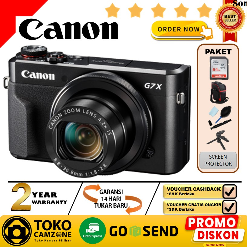 Jual Canon PowerShot G7X Mark II Garansi Resmi | Shopee Indonesia