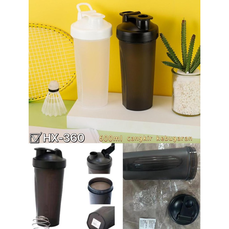 Jual Botol Minum Shaker Apolo 600ml / Tumbler Polos Shaker (H131 ...