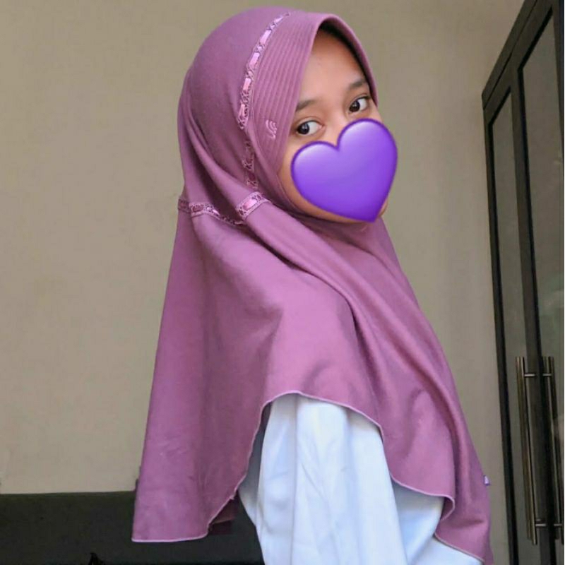 Jual Preloved Kerudung Sekolah Rabbani Hemy Warna Dusty Purple (940 ...