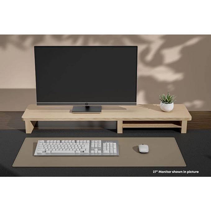 Jual stand monitor kayu | monitor stand panjang 1 METER | Shopee Indonesia