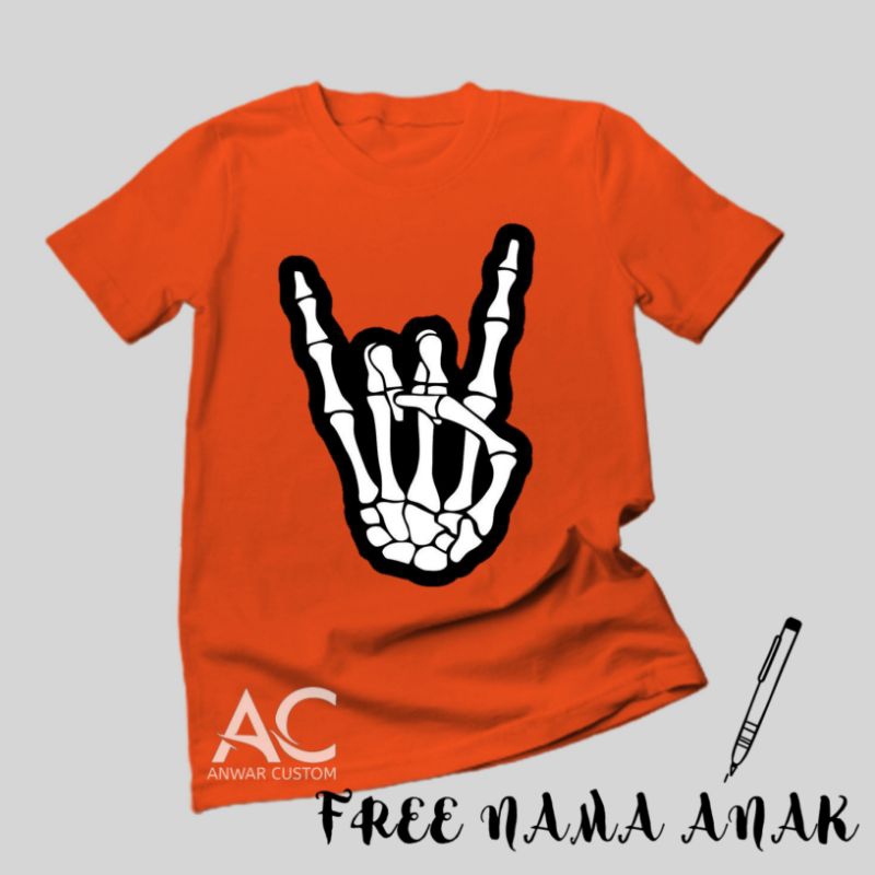 Jual Baju anak Atasan Kaos Anak Gambar Tangan Tengkorak Metal I Kaos ... Jual Baju anak Atasan Kaos Anak Gambar Tangan Tengkorak Metal I Kaos ...