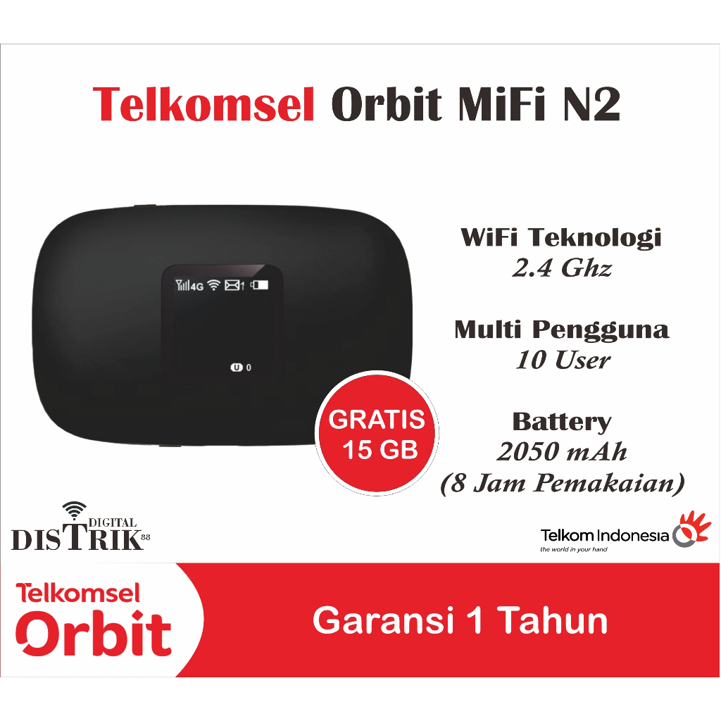 Jual Modem Orbit Mifi N2 Portable High Speed 4G | Shopee Indonesia