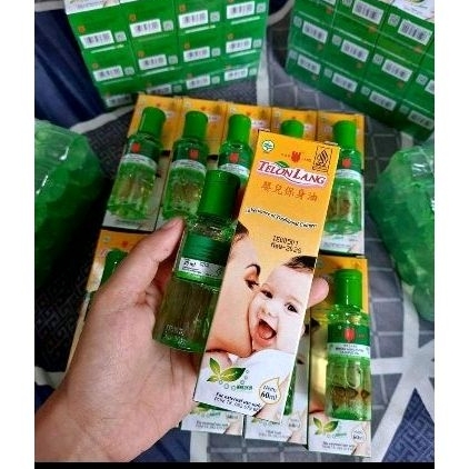 Jual minyak telon lang 60ml free minyak kayu putih 30ml | Shopee Indonesia