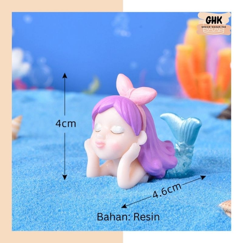 Jual Cake Topper Aneka Mermaid Figure Putri Duyung Hiasan Kue Tema Ocean Laut | Shopee Indonesia
