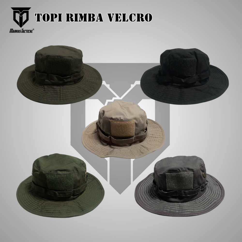 Jual Topi Rimba Army | Topi Jungle Hat Tactical | Topi Gunung Outdoor ...