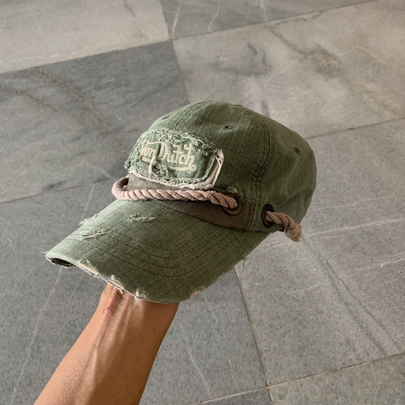 Jual Topi full von dutch ripped limited edition olive green rare second ...