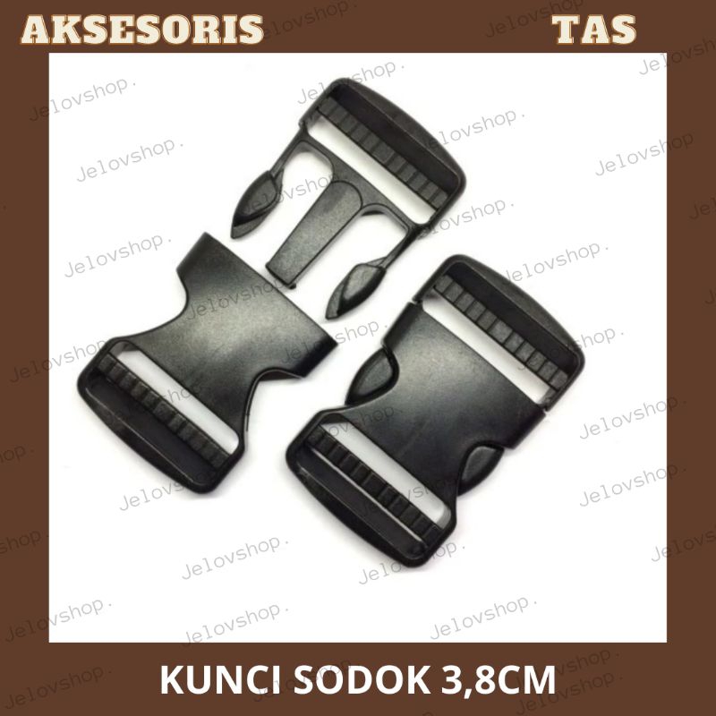 Jual Kunci sodok tas 3,8cm plastik bukle PP | Shopee Indonesia