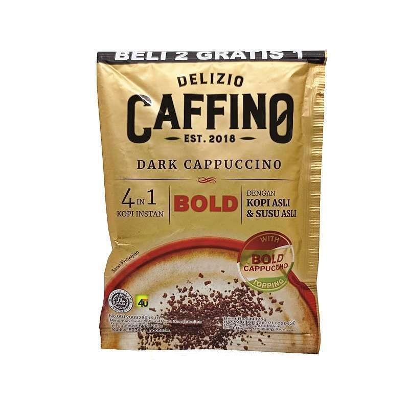 Jual DELIZIO CAFFINO Kopi PREMIUM Renceng 10 Sachet @20gr | Shopee ...