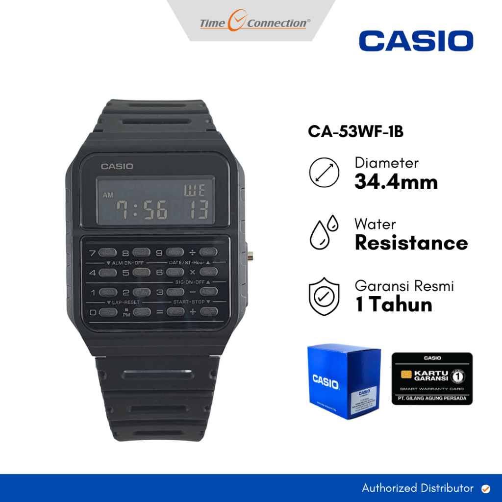 Jual Casio CA-53WF-1B Hitam Original / Jam Tangan Pria Wanita Digital ...