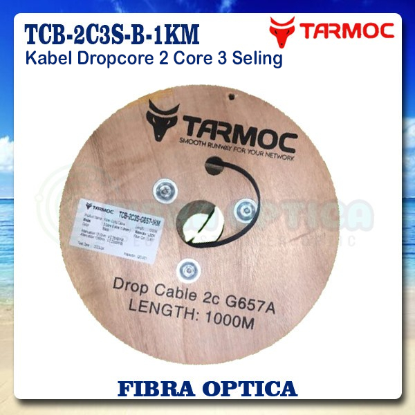 Jual Tarmoc Dropcore Cable FO 2 CORE 3 SELING 1000m | Kabel FO Drop ...