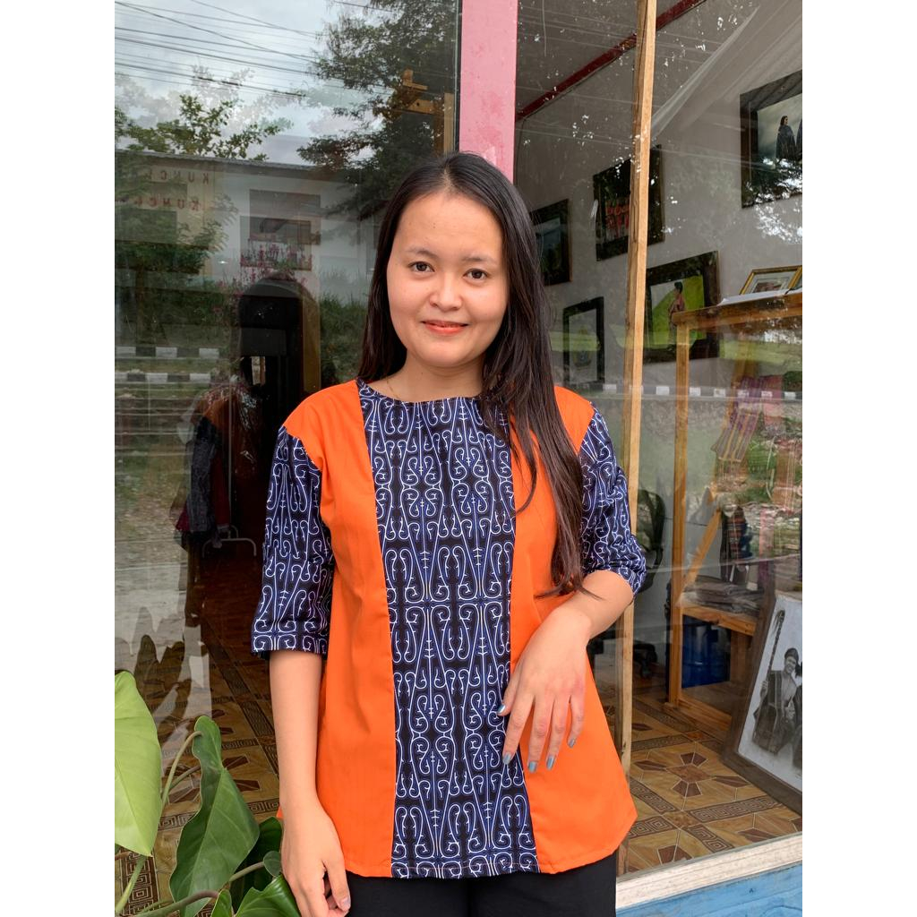 Jual Blouse Batik Etnik Gorga Batak Kombinasi | Shopee Indonesia