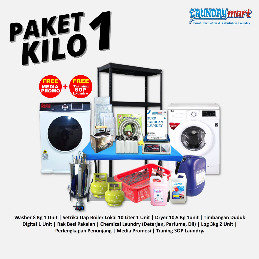 Jual PAKET KILO LAUNDRY 1 | Shopee Indonesia