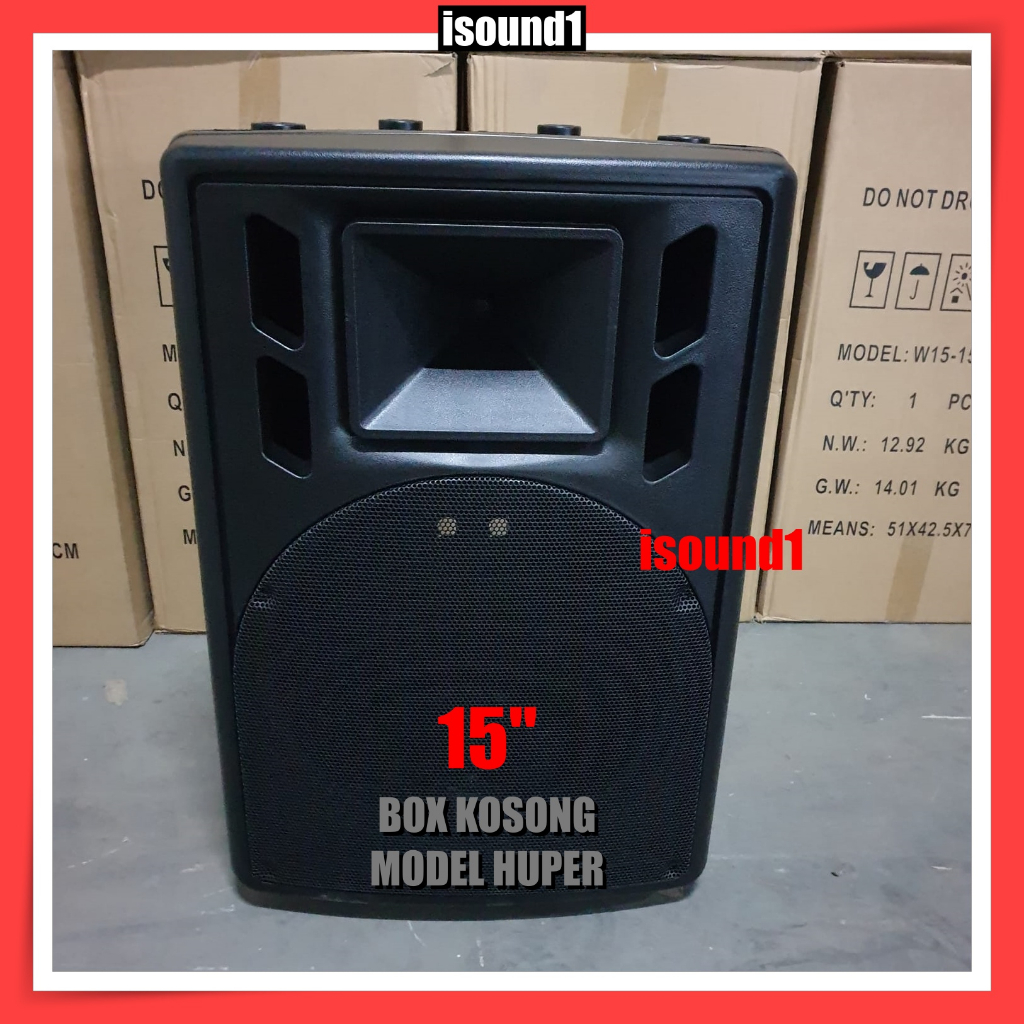 Jual Box speaker fiber plastik 15 inch model HUPER import box kosong ...