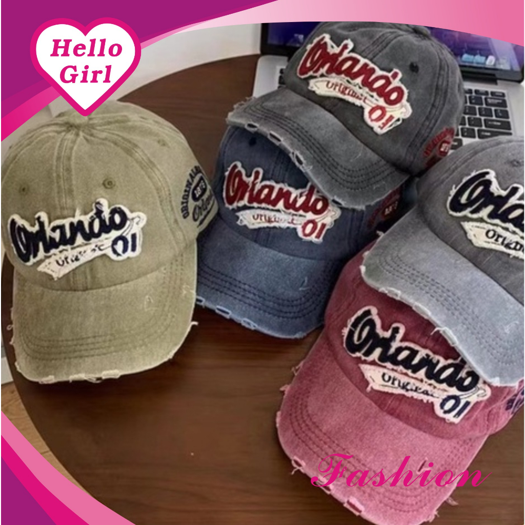 Jual (Hello Girls )MZ48 Topi Wanita/Topi Baseball Elegant Motif Tulisan ...