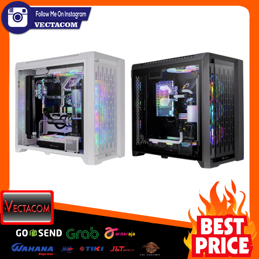 Jual Casing Thermaltake CTE C750 TG ARGB Full Tower Chassis Black-Snow ...