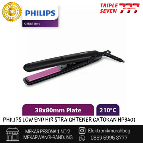Jual PHILIPS LOW END HAIR STRAIGHTENER CATOKAN HP8401 / HP 8401 CATOK ...