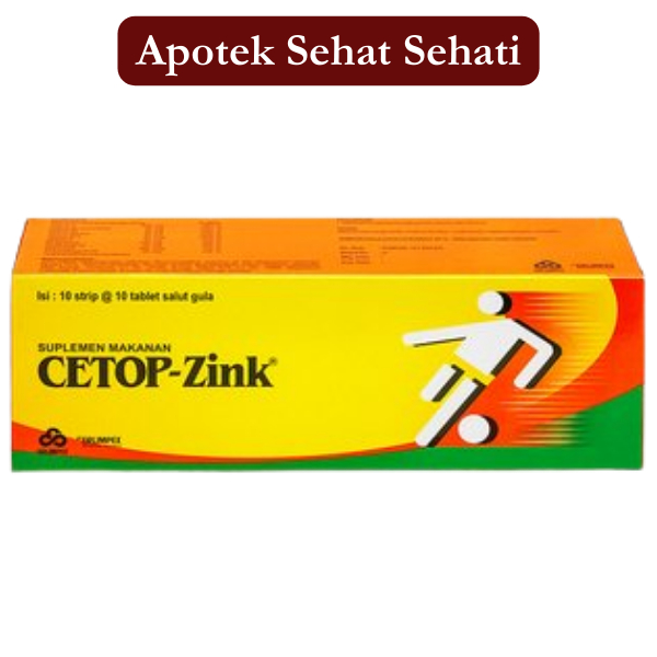 Jual Cetop Zink Multivitamin dan Zinc 100 Tablet | Shopee Indonesia