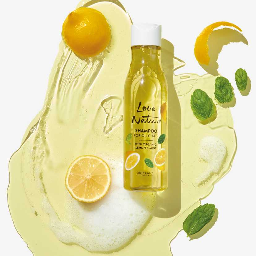 Jual 41354 Love Nature Shampoo For Oily Hair with Organic Lemon & Mint ...