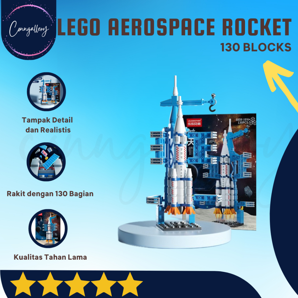 Jual Mainan Pesawat Luar Angkasa Aerospace Rocket 130 Blocks | Shopee ...