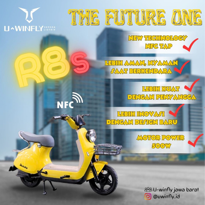 Jual Sepeda Listrik Uwinfly R8S | Shopee Indonesia