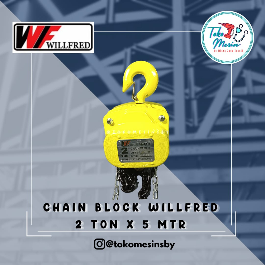 Jual CHAIN BLOCK 2 TON X 5 METER WILLFRED / KATROL 2 TON X 5 METER ...