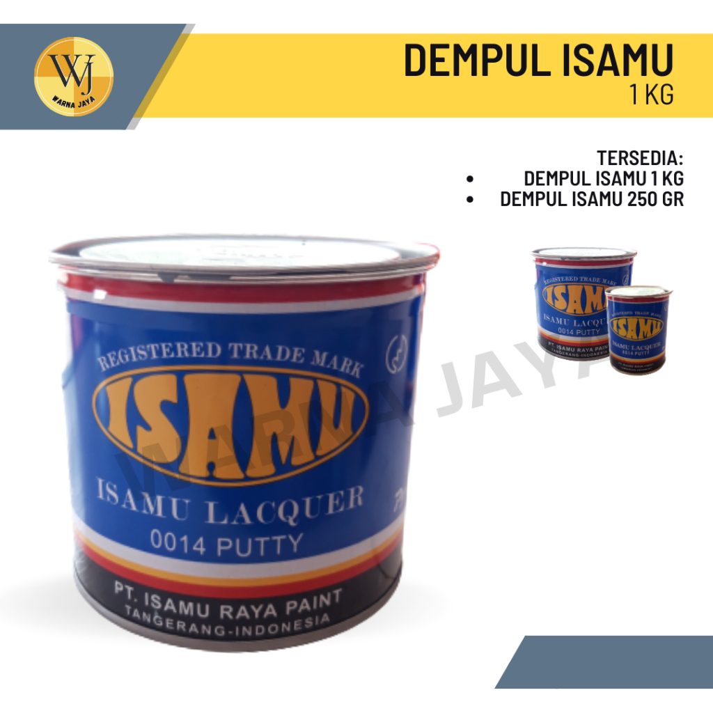 Jual Dempul Isamu 1 KG / Isamu Lacquer Dempul Halus 1Kg / Dempul Mobil ...