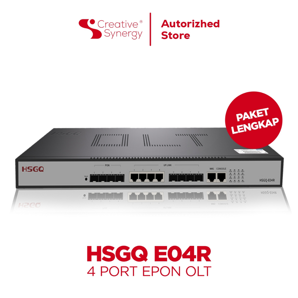 Jual OLT EPON 4PON HSGQ E04R / E04ID lengkap +SFP 7/8/9dB EPON 4 PORT ...