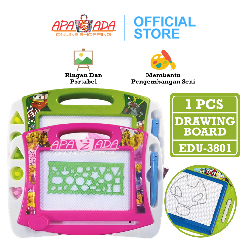 Jual Apazada Mainan Edukasi Anak Papan Magnet / Papan Tulis Anak Bisa Hapus / Drawing Magic ...