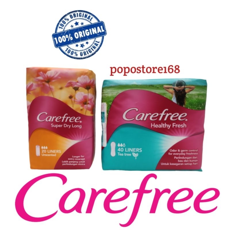 Jual CAREFREE PANTYLINER/ CAREFREE HEALTHY FRESH TEA TREE/ CAREFREE ...
