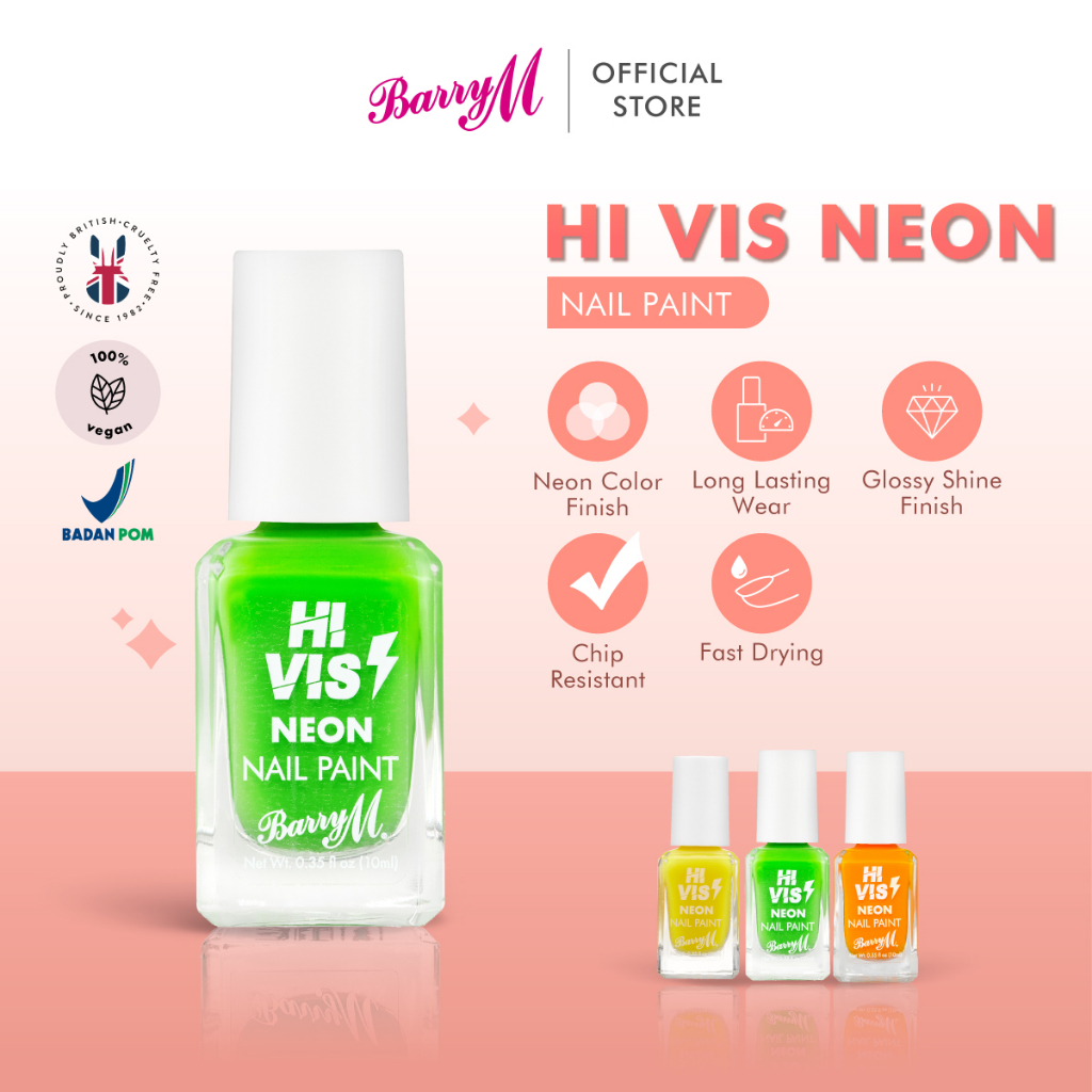 Jual Barry M Hi Vis Neon Nail Paint | Shopee Indonesia
