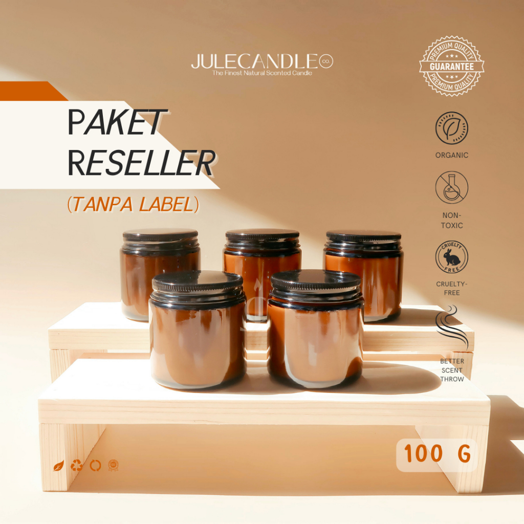 Jual [reseller only] Jule PLANT-BASED SCENTED CANDLE 100G Aromatherapy ...