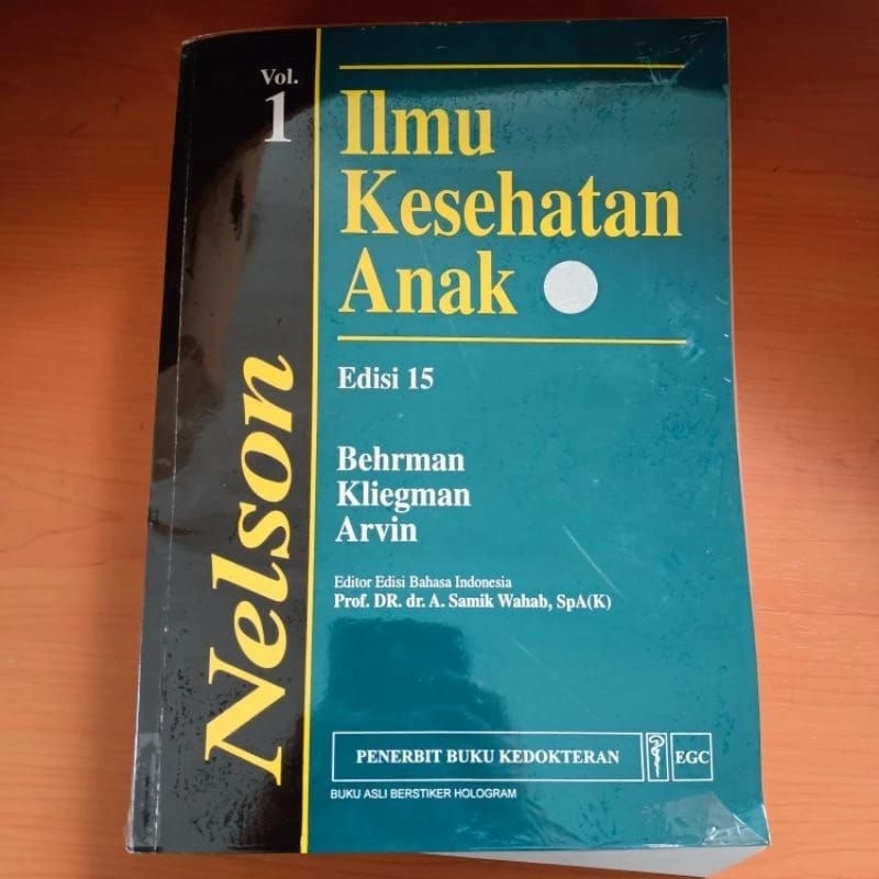 Jual Buku Kedokteran Ilmu Kesehatan Anak Nelson jilid 1 edisi 15 ...