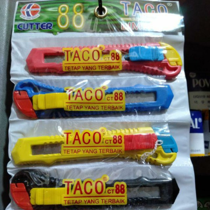 Jual Cutter TACO Besar Pisau Pemotong Tajam Silet Sillet Cuter Karter ...