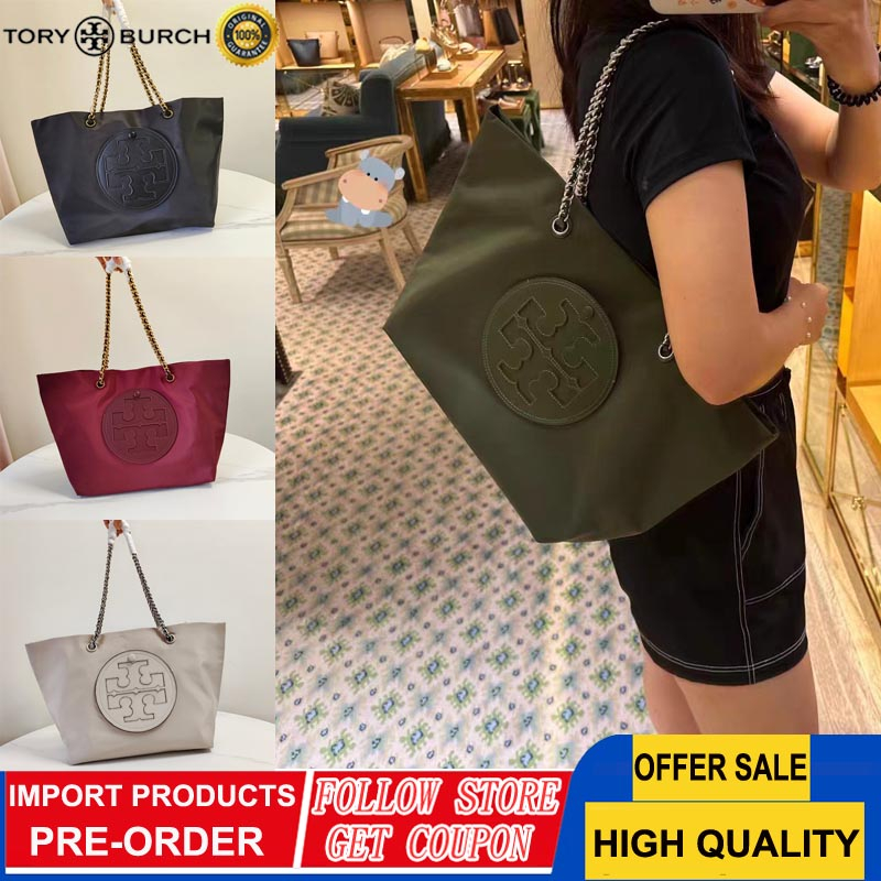 Jual Tas Bahu Wanita Tory Burch Tas Nilon Ella Tas Besar Rantai Tote ...