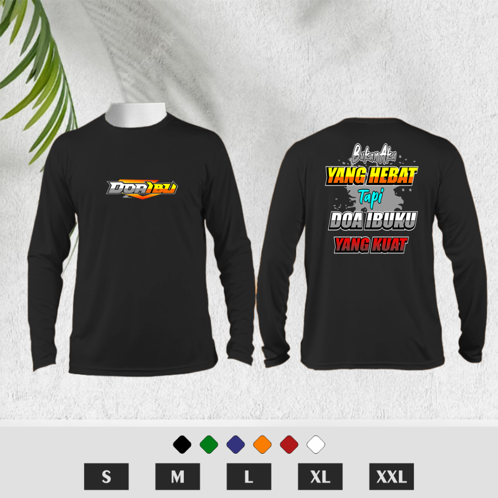 Jual (FREE GANTUNGAN KUNCI)-KAOS LENGAN PANJANG-KAOS VIRAL KATA2 DOA ...