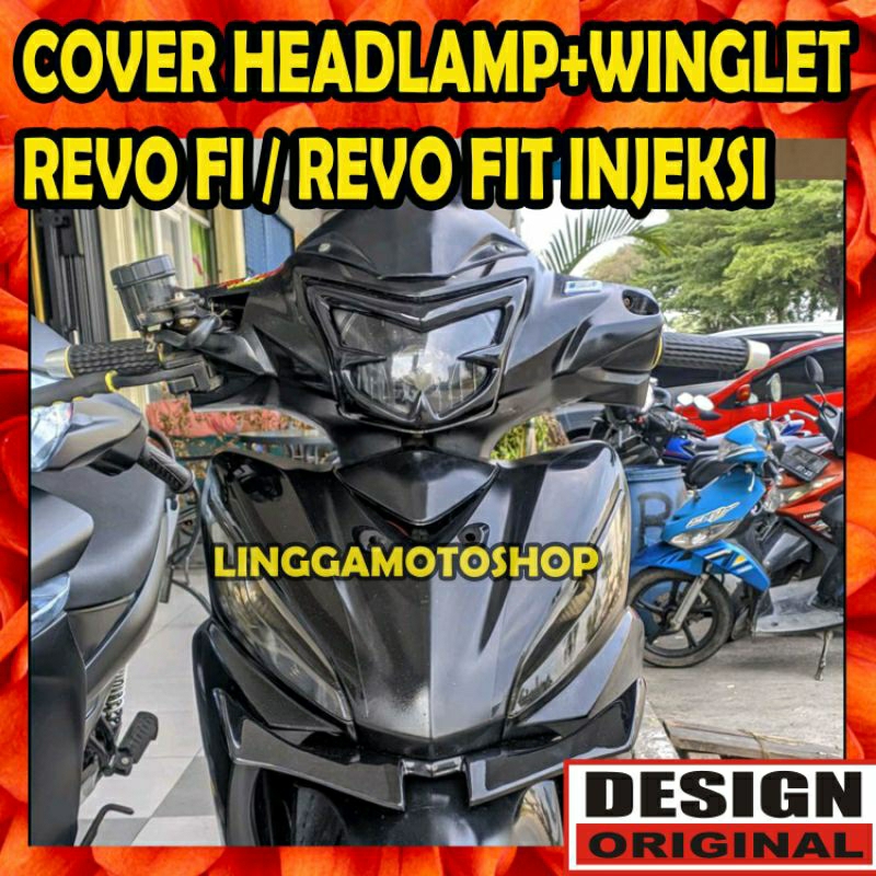 Jual PAKET COVER HEADLAMP + WINGLET HONDA REVO FI / REVO FIT INJEKSI ...