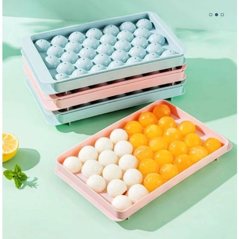 Jual Cetakan Es / Puding Bulat / Bola 33 lubamg /Jelly Boba / Jelly ...