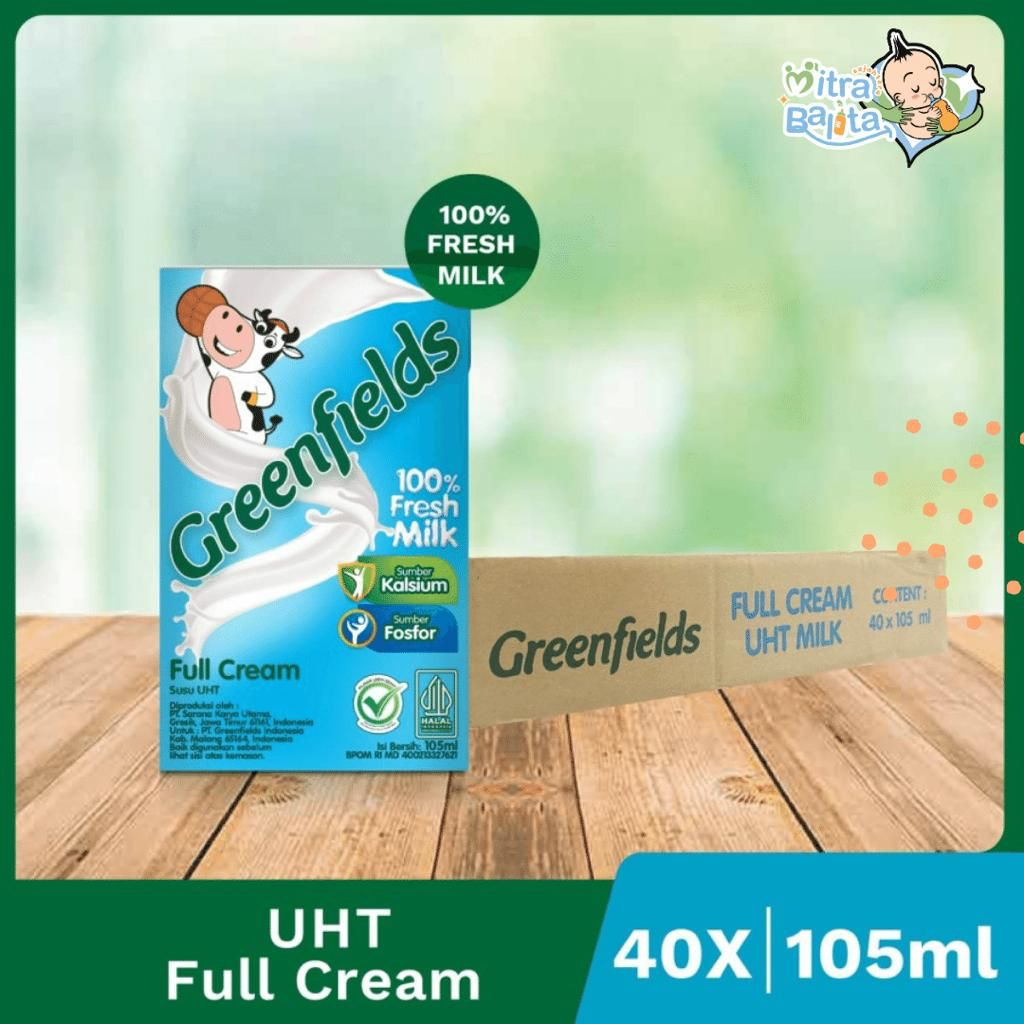 Jual Greenfields UHT Full Cream 105mL x 1 Karton | Shopee Indonesia