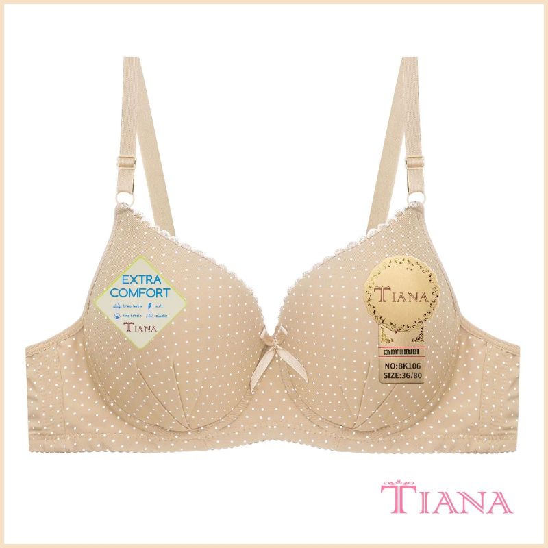 Jual K 106 Bra Tiana kawat full cup motif volkadot Bra abg cup A ukuran ...