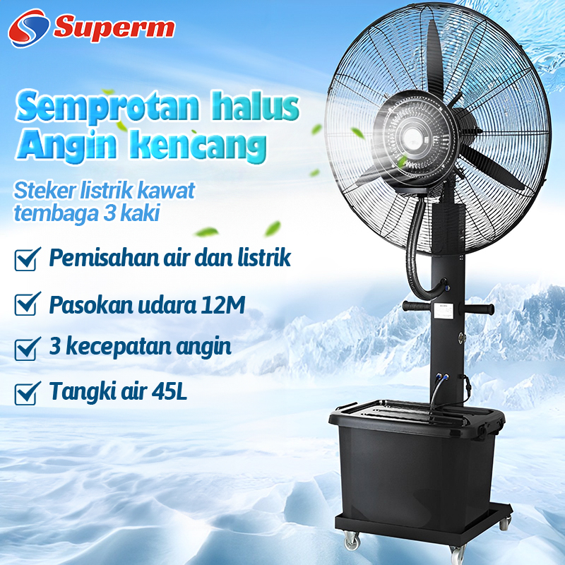 Jual Kipas Angin Embun Air Kabut 30 inch , 45 Liter , Tinggi 1.80meter ...