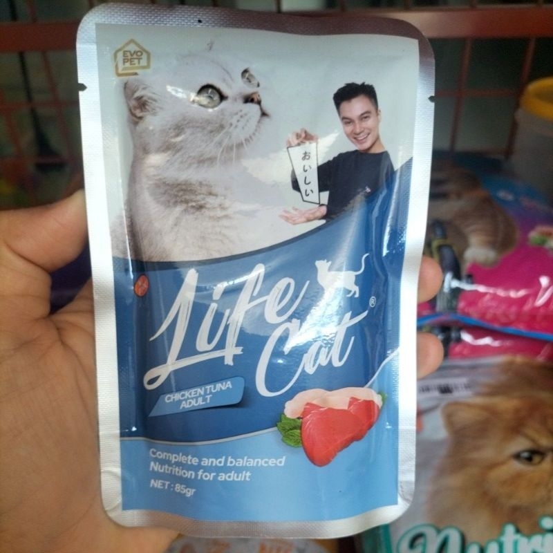 Jual Lifecat WETFOOD pouch CHICKEN TUNA ADULT | Shopee Indonesia