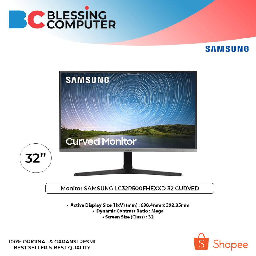 Jual Monitor SAMSUNG CR50 LC32R500FHEXXD 32 CURVED 75Hz | Shopee Indonesia