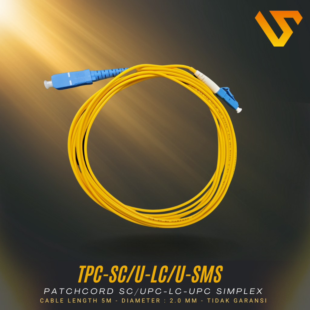 Jual Patch Cord FO SC-LC 5M | Fiber Optic SC/UPC-LC/UPC Single Mode ...