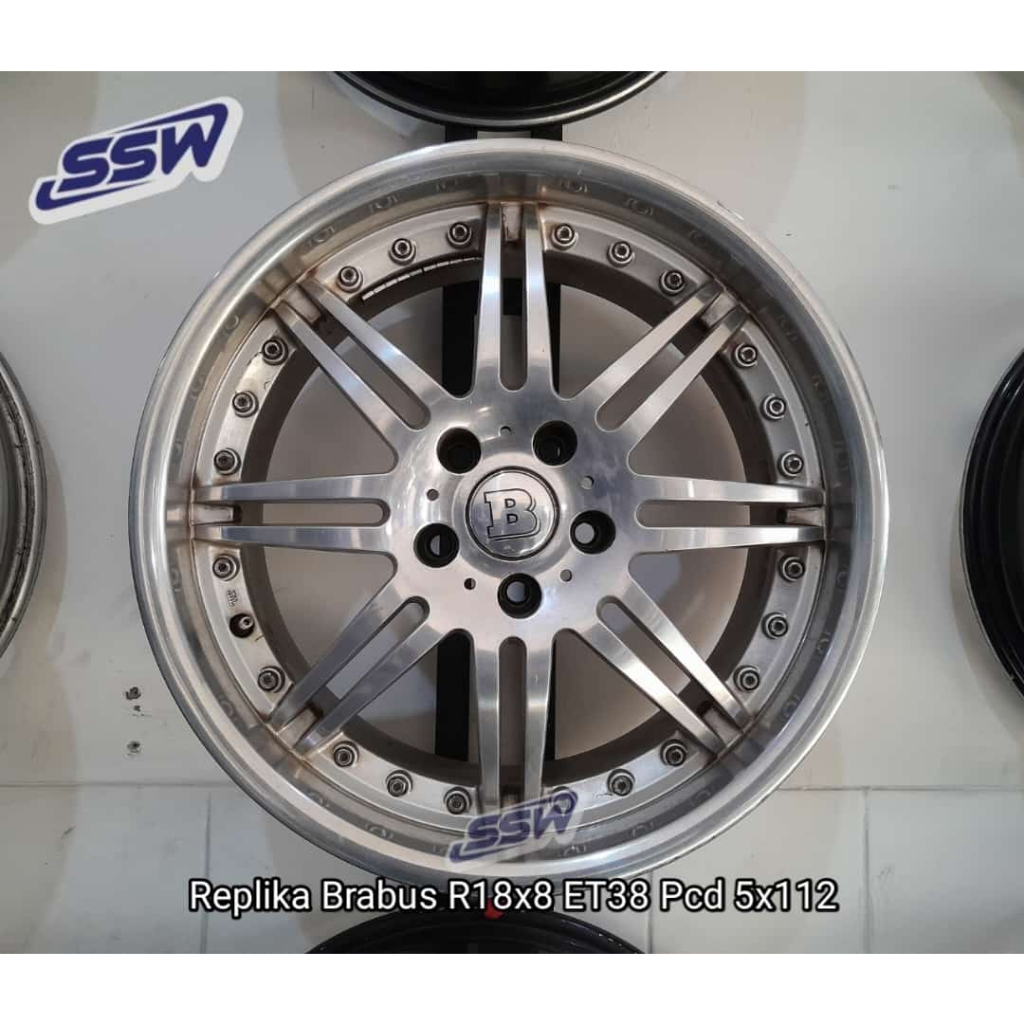 Jual Velg Mobil Seken Mercy Ring 18 Merk Replika Brabus R18 Bisa Untuk ...