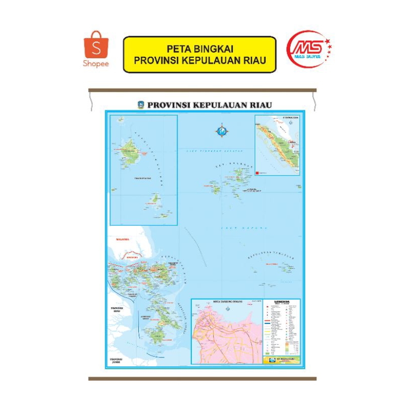 Jual Peta Bingkai Provinsi Kepulauan Riau Ukuran Besar | Shopee Indonesia