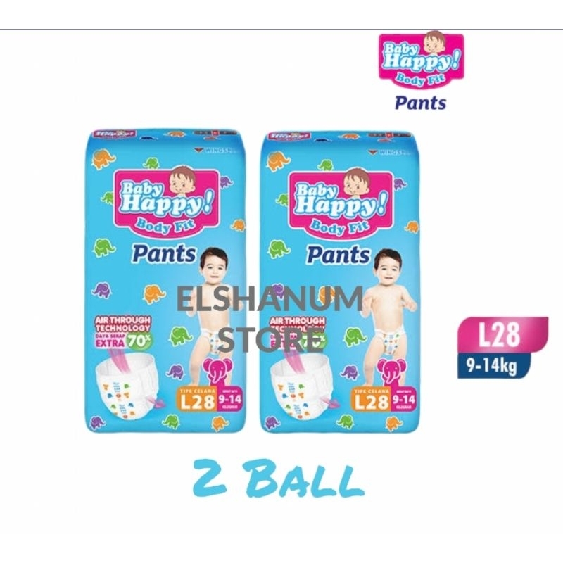 Jual Baby Happy L 28 ( 2 Ball ) | Shopee Indonesia