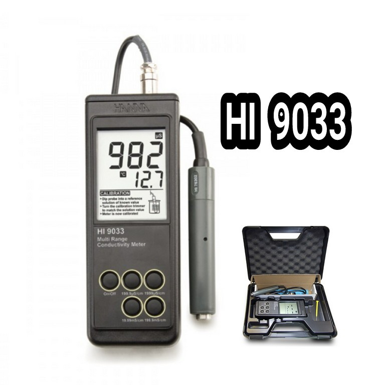 Jual Hanna instruments HI-9033 Handheld Multi-Range Conductivity Meter ...