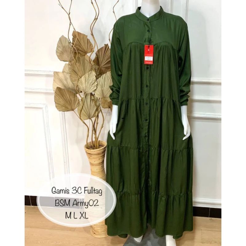 Jual Gamis 3C Rayon Twill Premium Gamis Polos Bumil Busui Bahan Katun ...